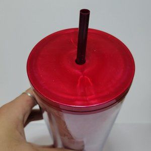 Starbucks | Dining | Starbucks Holiday 222 Pink Poinsettia Flower Red ...